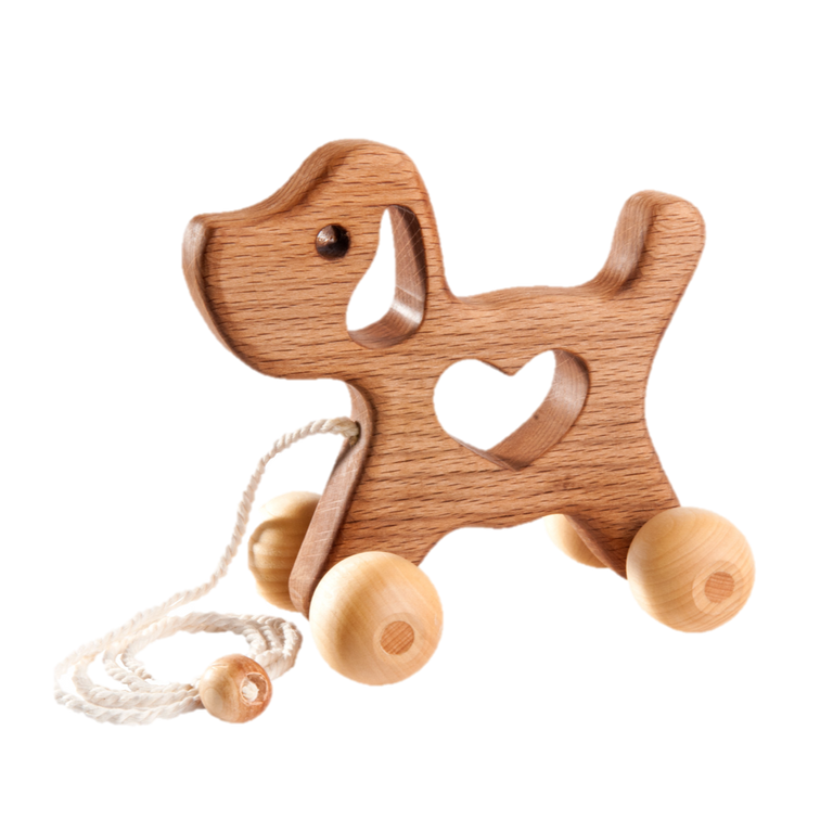 s For Toddlers 1-3 Wooden Push , Black/White... Pull Toy